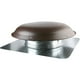 Ventamatic 1080 CFM Galvanized Steel Power Roof Mount Attic Vent Brown ...
