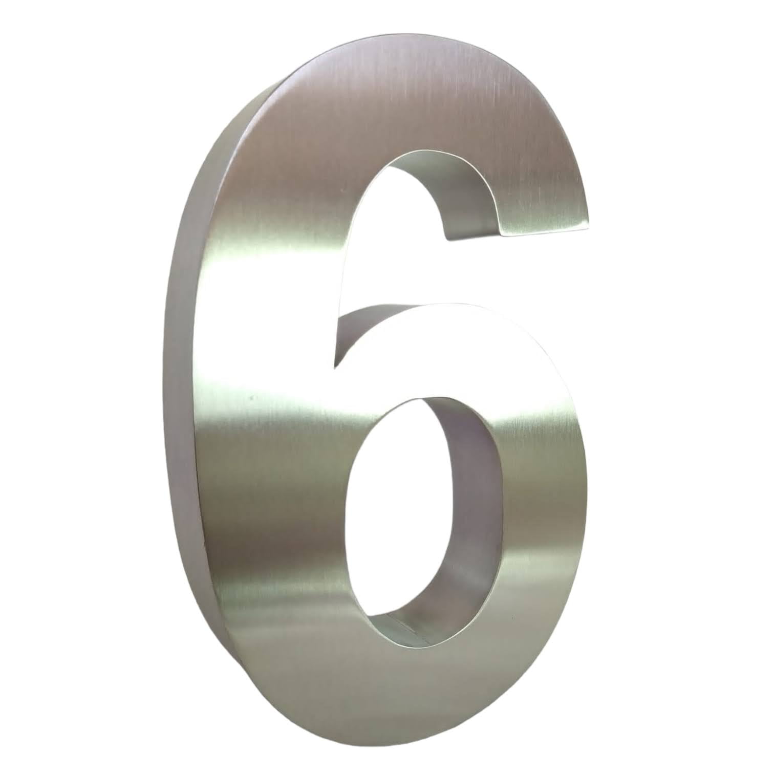 Número para casa (digito 6) Acero inoxidable 20cm | Walmart en línea