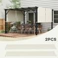 Outsunny 2 PCS Pergola Shade Cover, Pergola Canopy for 10 x 11.8ft ...