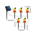 Holiday Solar Led Light Set With Five Decorative Stakes, Valentine’S ...
