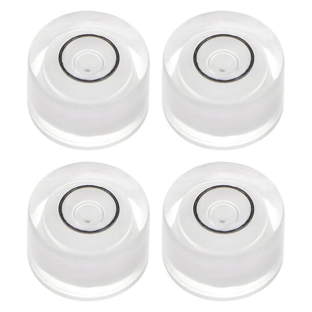 4 Packs Round Bubble Level 10x6mm Mini Circular Bullseye Spirit Levels ...