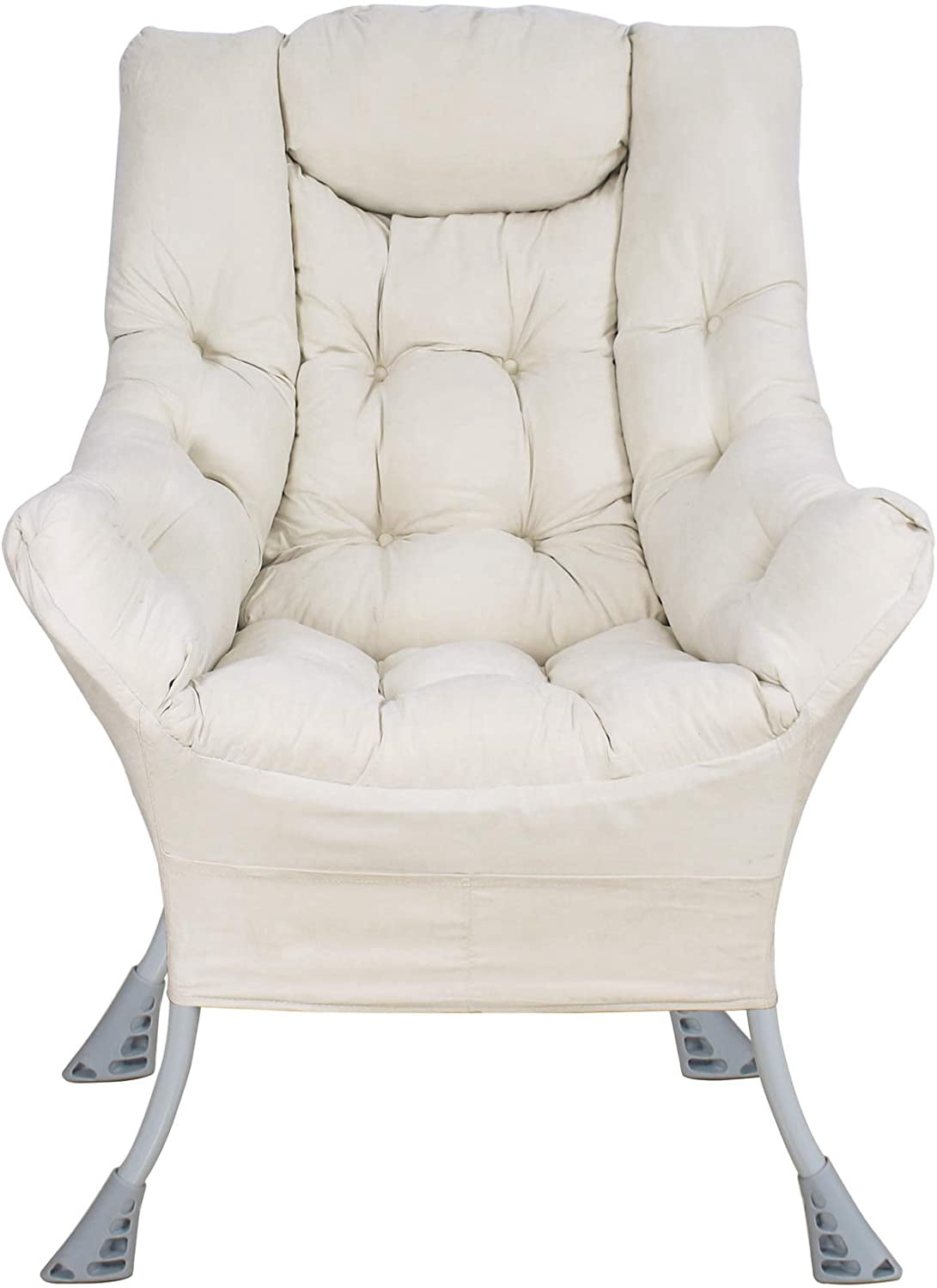 ZXNYH Modern Soft Accent Chair Living Room Upholstered Single Armchair ...