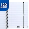 Mead Spiral Notebook, 3 Subject, College Ruled, 8 1/2" x 11", Blue ...