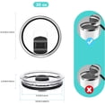 20 oz Tumbler Lid, Replacement Lids Compatible for YETI 20 oz Tumbler ...