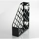 Officemate Recycled Plastic Open Top Magazine File - Black - Plastic ...