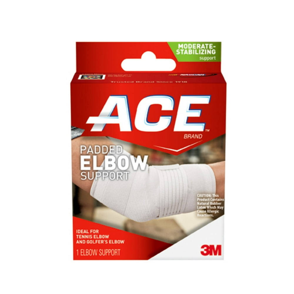 ACE Brand Padded Elbow Support, Large, Breathable - Walmart.com ...
