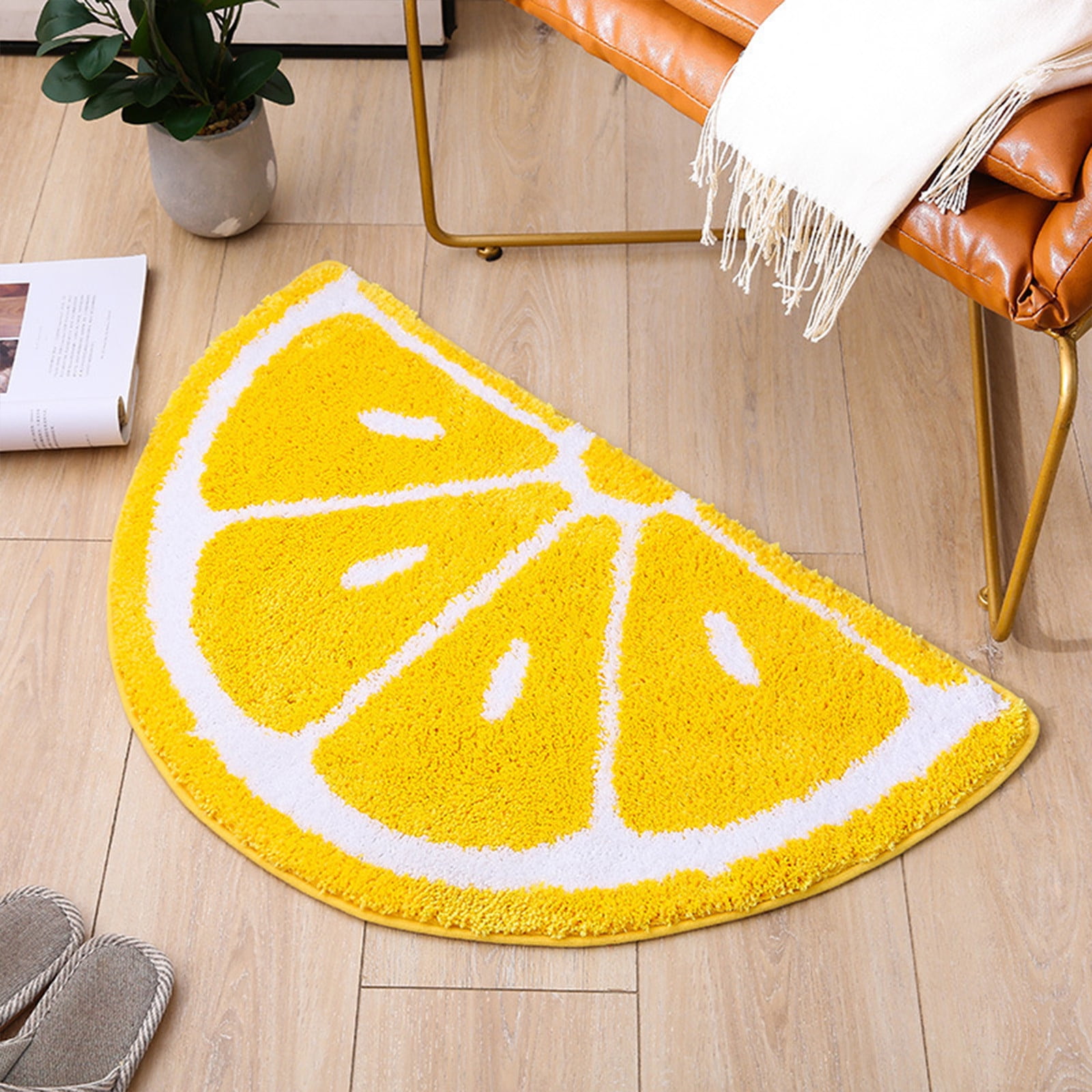 Click here for Nilvkv Lemon Bath Mat Fruit Bathroom Rugs For Livi... prices