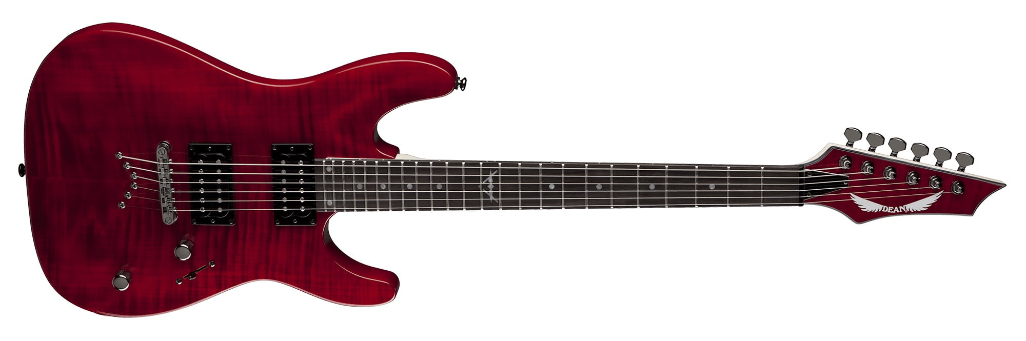 Dean Custom 350 Electric Guitar - Trans Red - Walmart.com