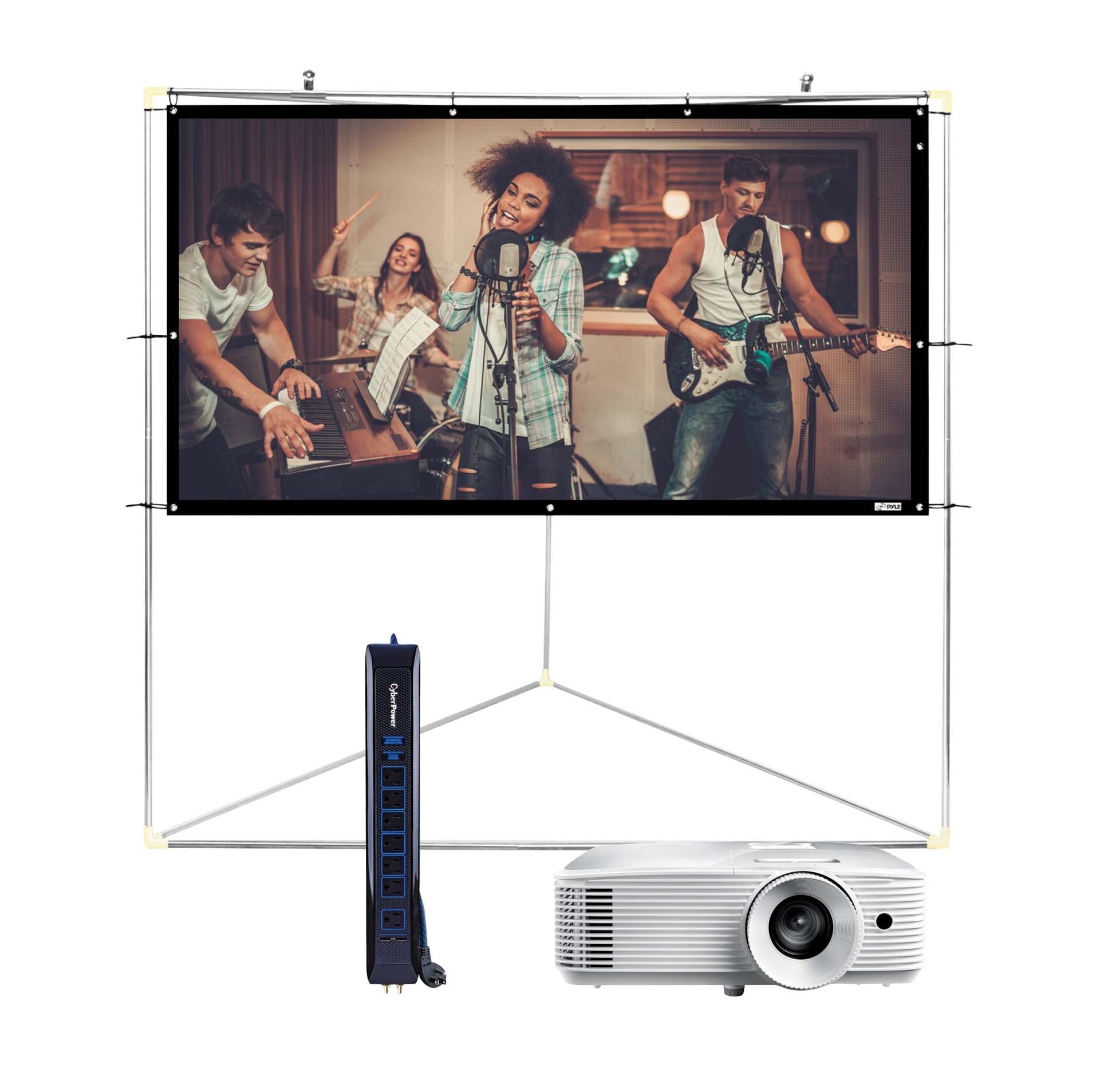Optoma HD27HDR Full HD 1080p Home Entertainment Projector, CyberPower ...