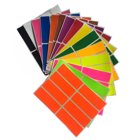 Colored Label Sticker Rectangle in 13 colors 1 x 3 inch Writable Labels ...