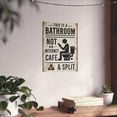 Affixzi Bathroom Rules Matte Poster | This Is A Bathroom Not An ...