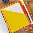Pen+Gear Vibrant Color 5-Tab Dividers with Pockets, Regular (90077 ...
