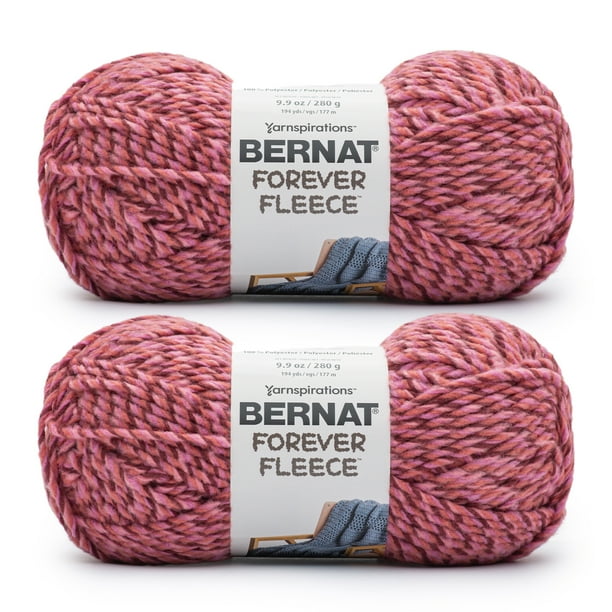 Bernat® Forever Fleece™ #6 Super Bulky Polyester Yarn, Rumpus Red 9.9oz ...