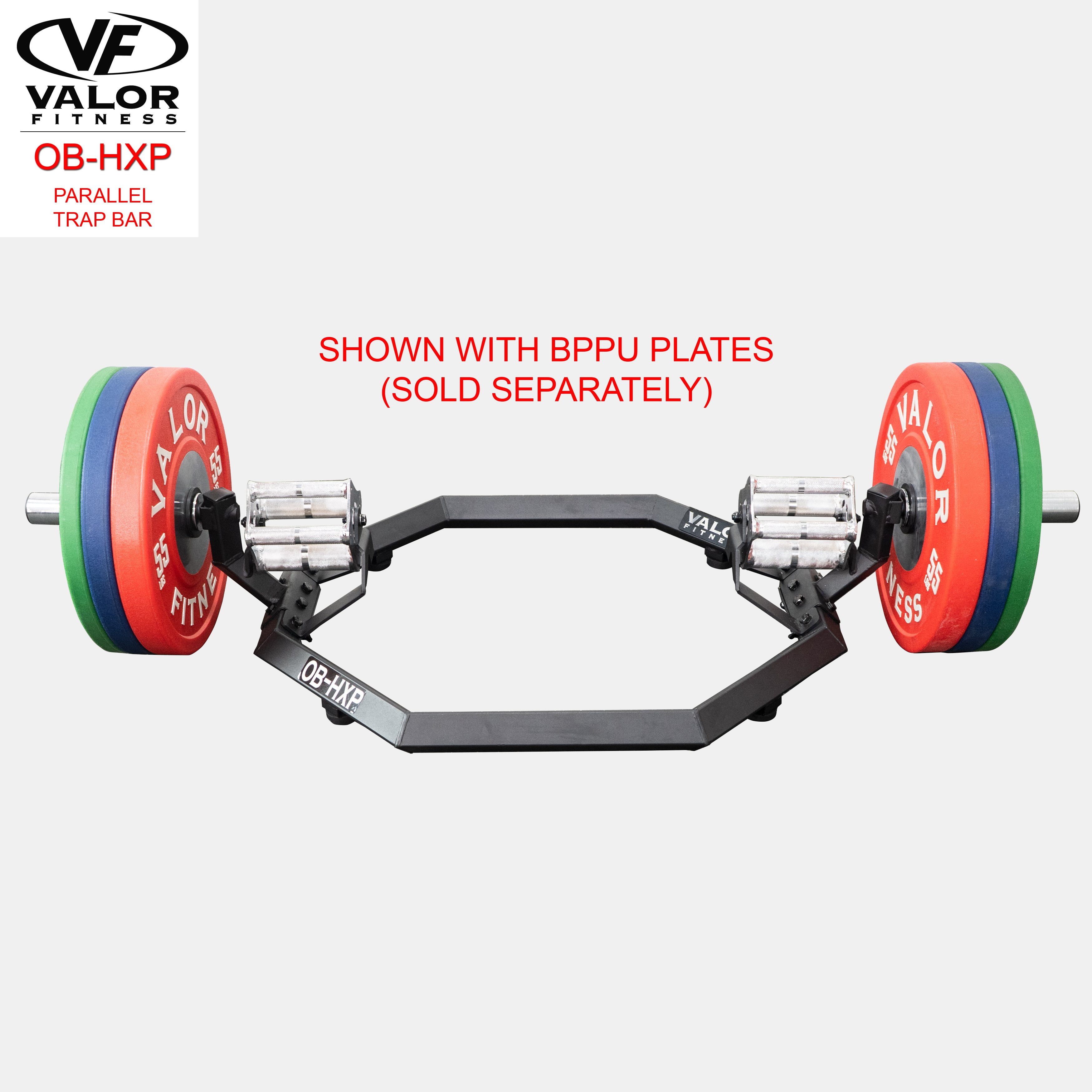 Valor Fitness OB-HXP Parallel Hex Trap Bar with Men's, Women's, Axle ...