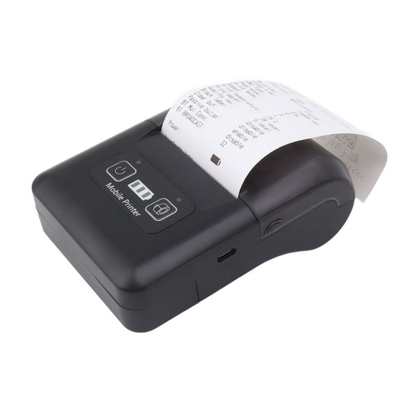 Portable Printer,Thermal Printer 100‑240V 2500mAh Bluetooth Receipt ...