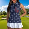 Aplkyhs Matching Golf Shirts for Couple Patriotic American Flag Women's ...