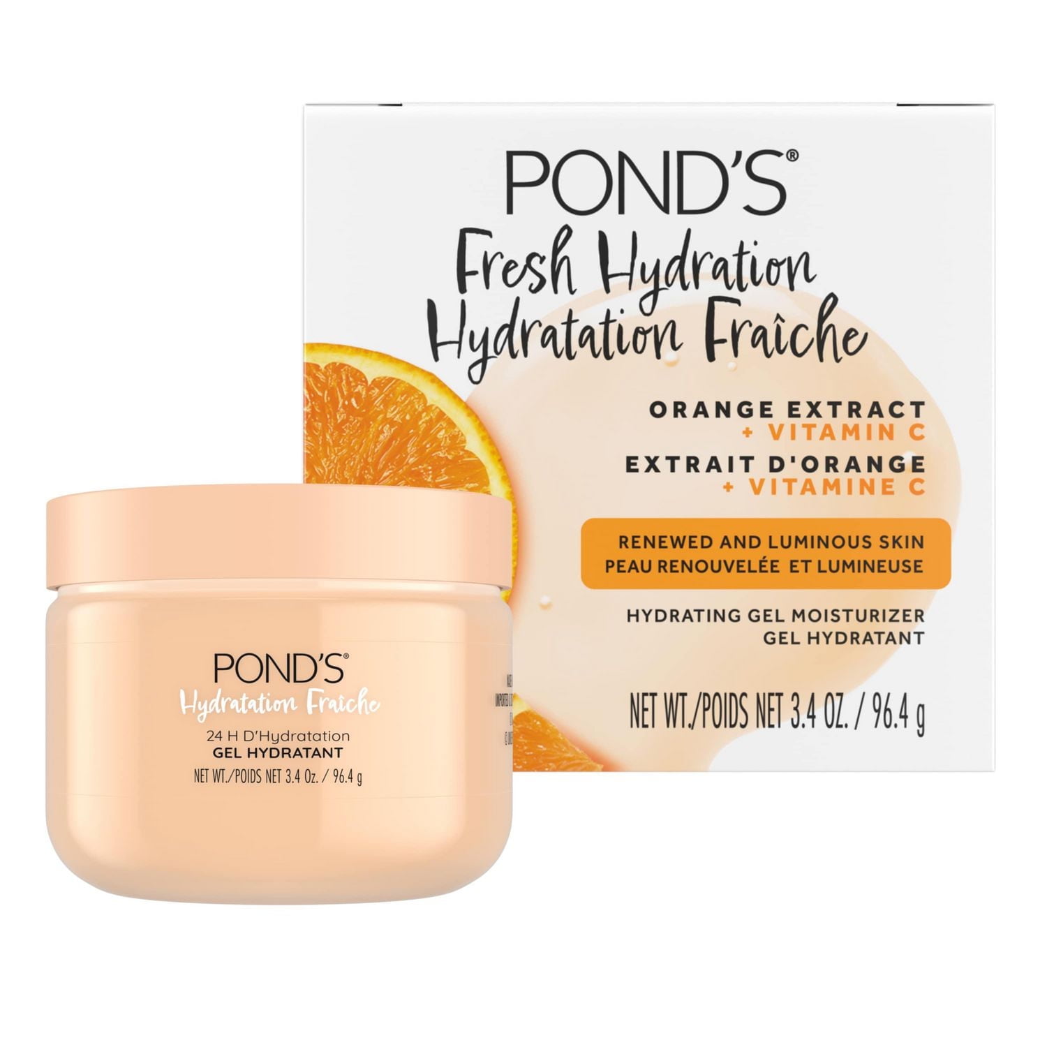 POND’S Orange Extract & Vitamin C Gel Face Moisturizer For Renewed and ...