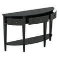 Console Table, U-Shape Modern Curved Sofa Table with 3 Drawers and 1 ...