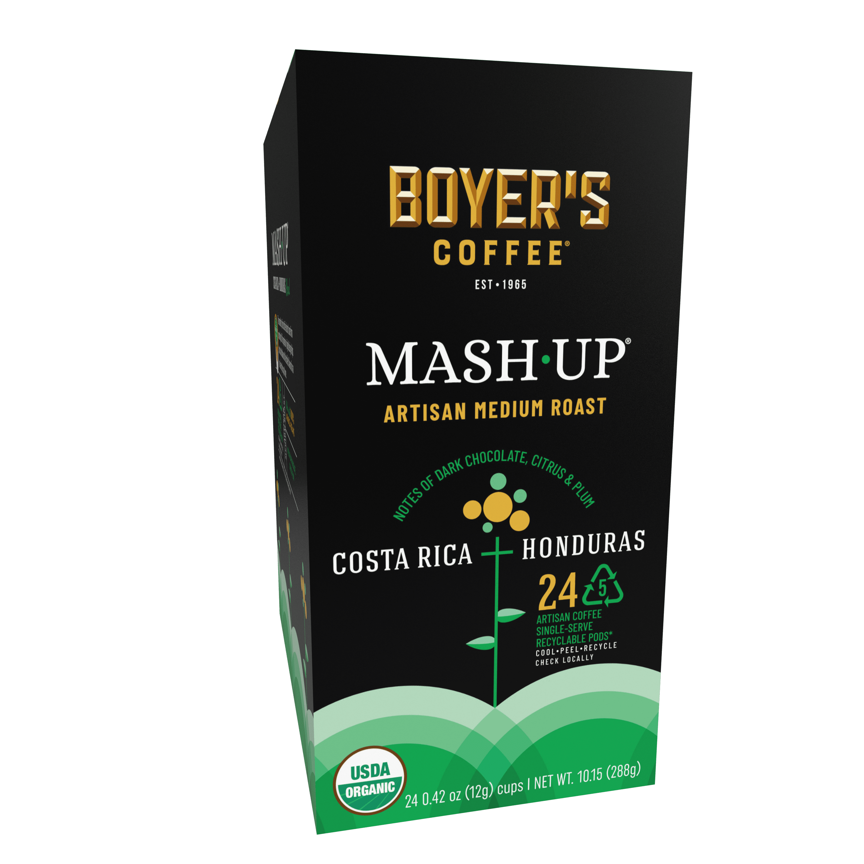 Boyer’s Coffee Medium Roast Costa Rica+Honduras 24ct SS-Cup – Beauty ...