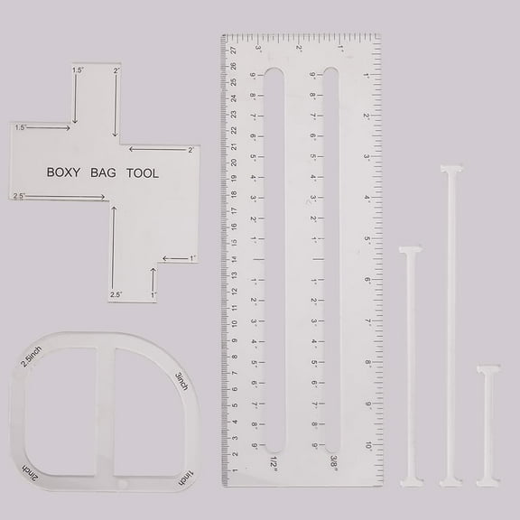 hengsof Boxy Bag Making Templates Notion for Beginners, Clear Acrylic ...