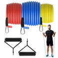 HPYGN 50lb Resistance Bands Kit, Exercise Bands with Handles, for Heavy ...