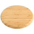 SEUNMUK 5 Pack 12 inch Bamboo Round Platter, Fine Polished Round Bamboo ...
