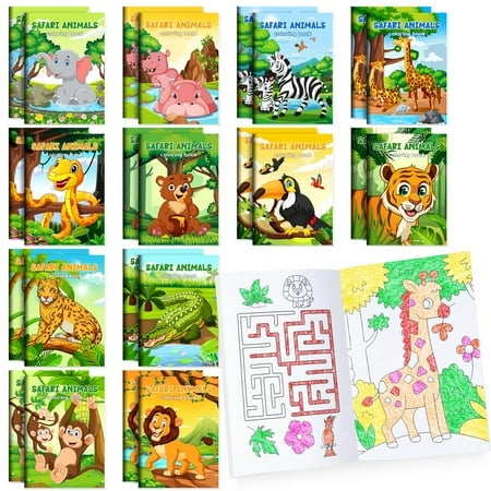 Click here for Benlouis 24 Pcs Jungle Safari Animals Mini Colorin... prices