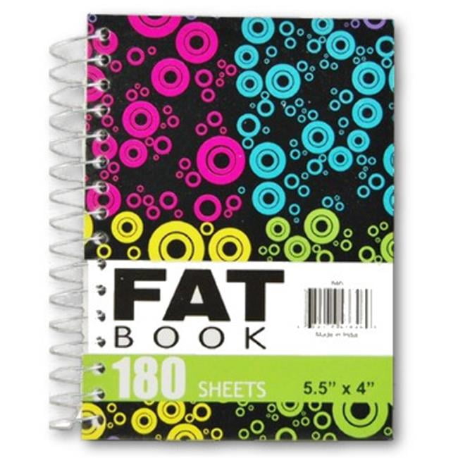 DDI 1853317 Fat Spiral Notebook- 180 Sheets Case of 48 - Walmart.com
