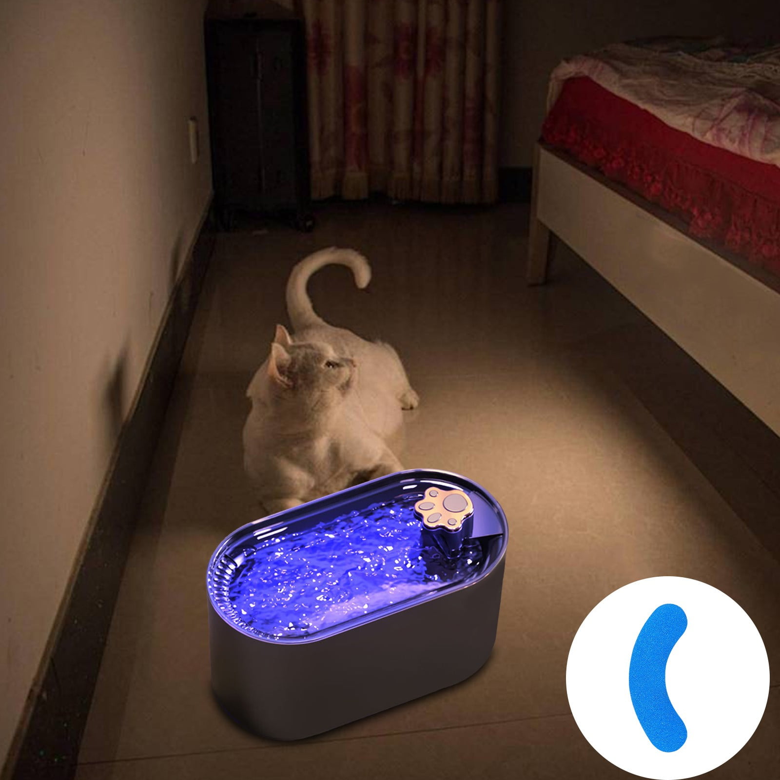 Click here for Fhbvt 3l Pet Water Fountain Led Light 9.84in Silen... prices