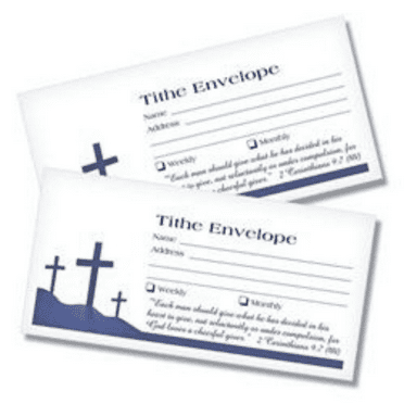 Tithe and Offering Envelope -"Give" - Box of 100 - NIV Scripture ...