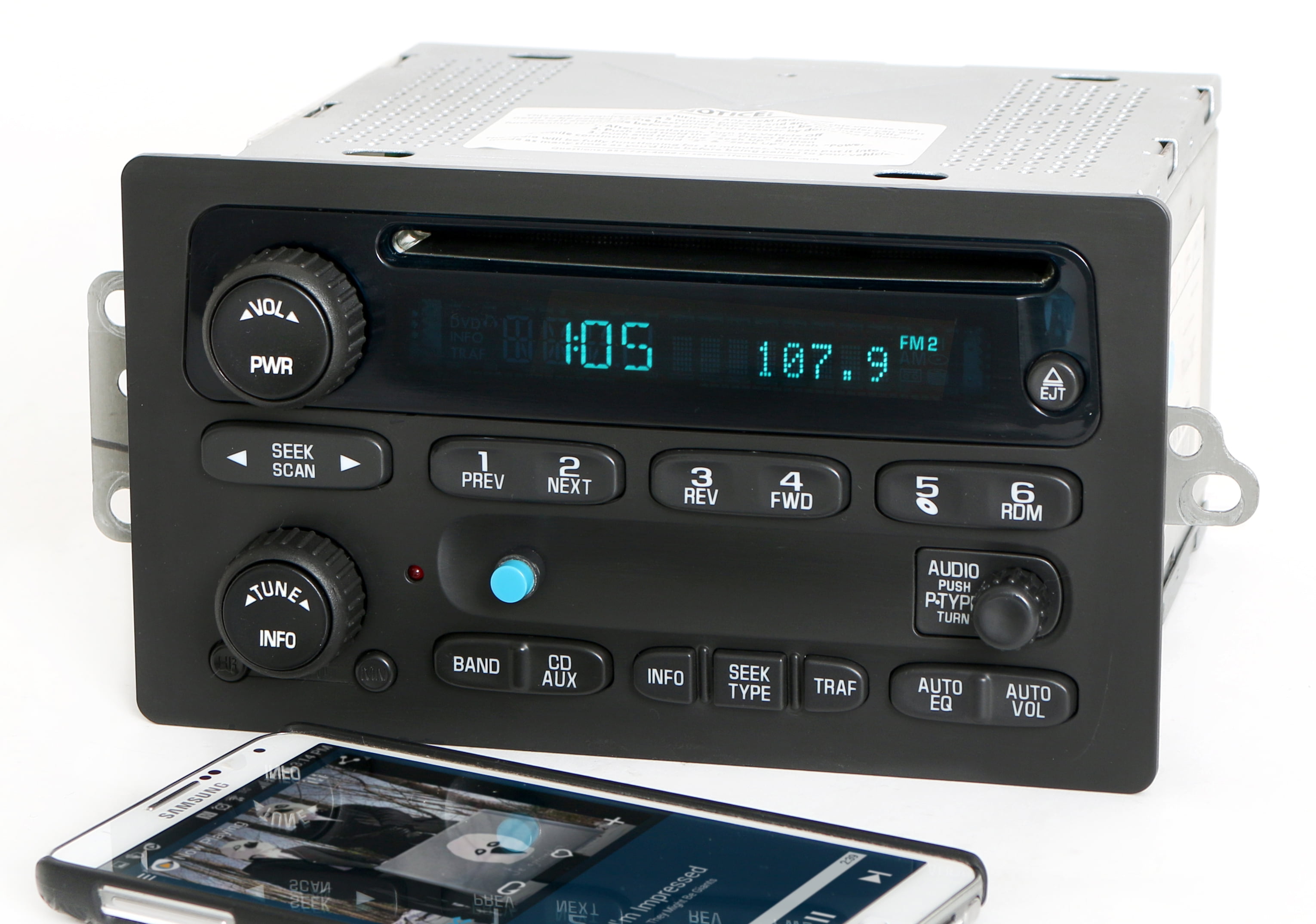 GMC Chevy Truck Radio AM FM CD OEM, Bluetooth Audio Upgrade, 2003-2005 ...