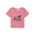 Sugar & Diamonds Girls Lace Trim Graphic Tee and Trouser Set, 2-Piece ...