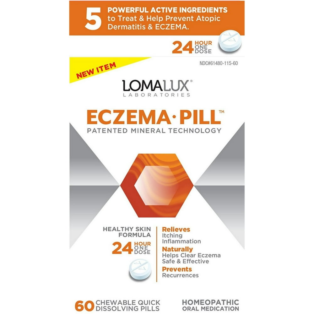 Loma Lux Eczema Pill - Dermatologist Developed, All Natural, Relieves ...