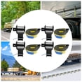 4Pcs Black Carbon Steel Trailer Socket Ratchet + 4Pcs Yellow Binding ...