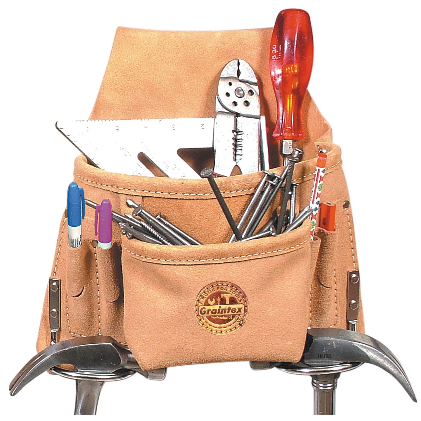Graintex SS1176 8 Pocket Nail and Tool Pouch - Walmart.com
