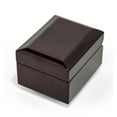 Perfect Little 18 Note Musical Box W. Dark Glossy Wooden Finish ...