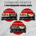 Raclette Grill, Indoor Grill with 2 Reversible Non- Grill Griddle ...