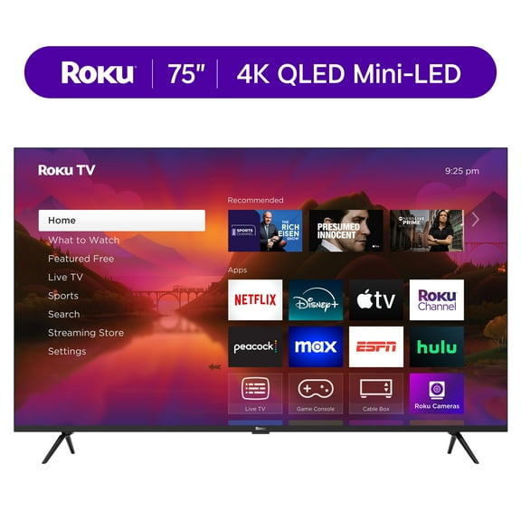Roku Smart TV 2025 – 55-Inch Pro Series, 4K QLED Mini-LED – Roku TV ...