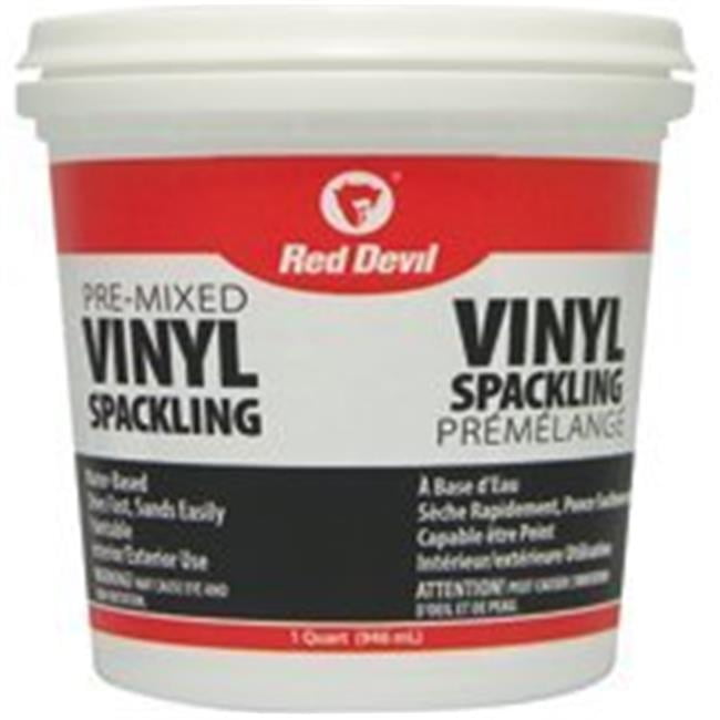 Red Devil 00133CA Spackling Compound Tub Quart - Walmart.com