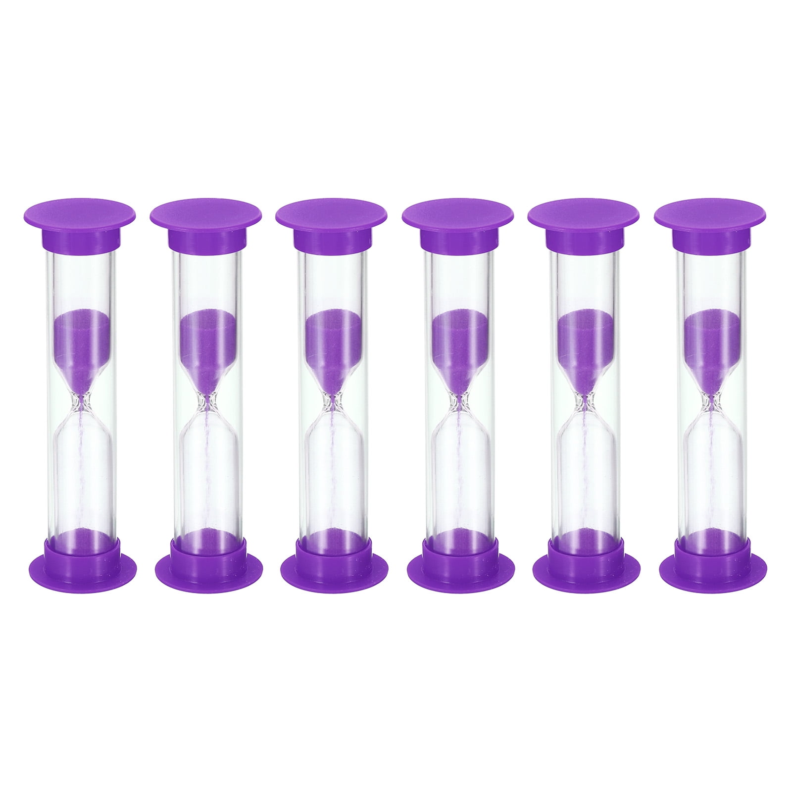 Uxcell 1 Minute Sand Timer, 6pack Small Sandy Clock, Count Down Sand ...