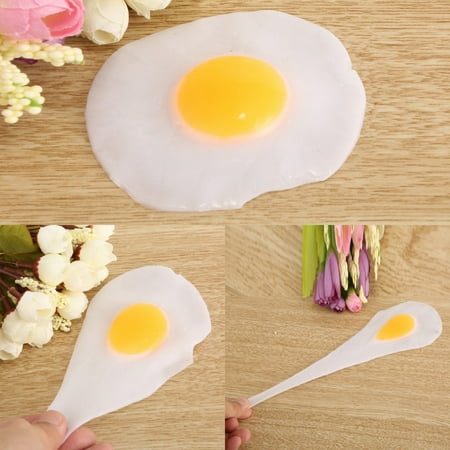 Funny Lifelike Poached Egg Squishy Squeeze Stress ADHD Reliever Healing ...