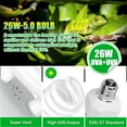 NEPTONION UVB Reptile Bulb, 5.0 26W, UVA UVB Reptile Light Lamp for ...