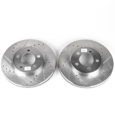 Power Stop EBR897XPR Evolution Drilled & Slotted Rotors -Front ...