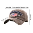 America 1776 Embroidered Hat Distressed USA Flag Baseball Cap Vintage ...