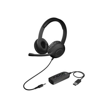 Logitech Wired USB Stereo Headset With Microphone, Black - Walmart.com