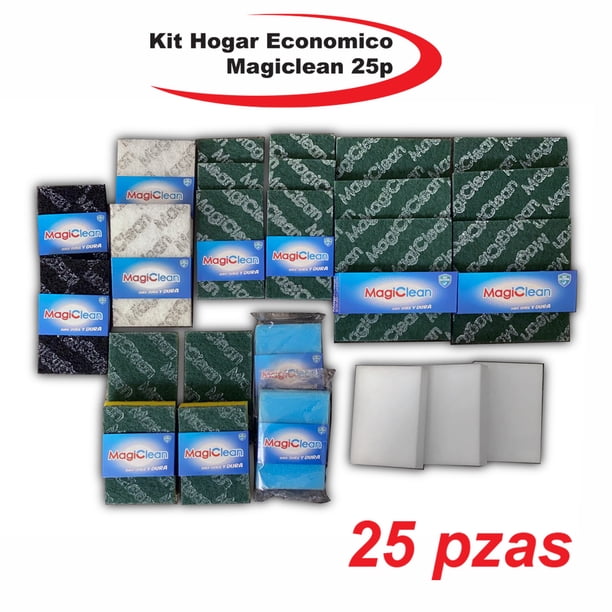 Kit fibras , esponjas lava trastes y usos varios Magiclean | Bodega ...