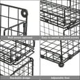 Cosrack 3 Tier Stackable Wire Basket Black with Adjustable Feet Kitchen ...