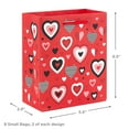 Hallmark Valentine's Day Small Gift Bags Multipack (8 Bags, 4 Designs ...
