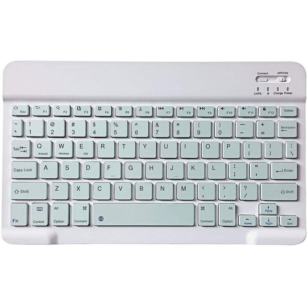 Ultra-Slim Bluetooth Keyboard Portable Rechargeable Wireless Keyboard ...
