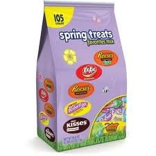 Hershey's Spring Treats Favorites Mix, 105-Count, 35.6-Ounce Bag ...